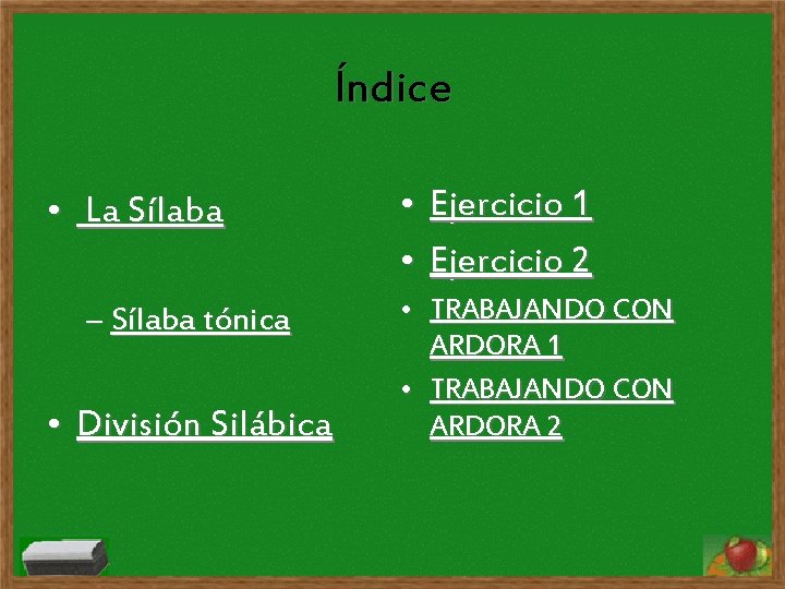 Aprendiendo a dividir las Palabras en Slabas Lic