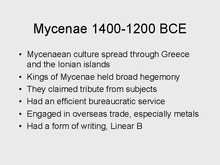 Bronze Age Greece Mycenaean world Chronology 2200 1500
