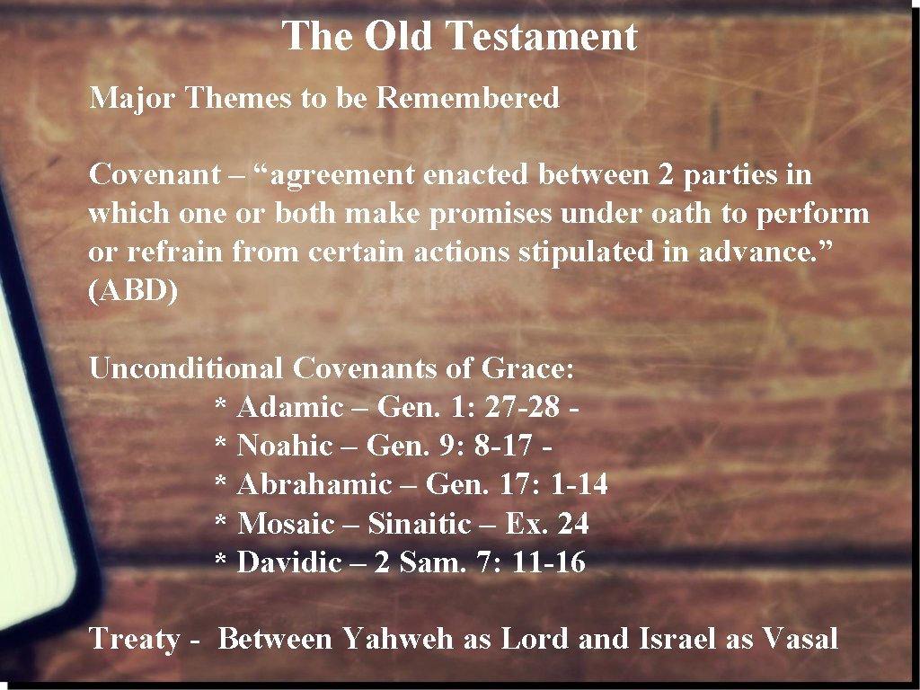 How to Study the Bible Week 3 Old