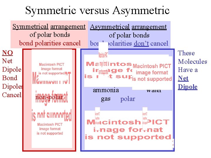 Molecular Geometry Polarity A Substance structure will influence