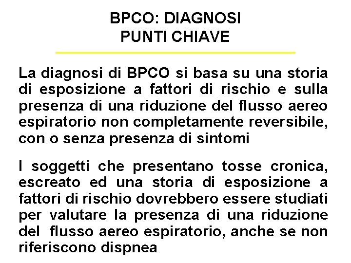 La broncopneumopatia cronica ostruttiva stato dellarte BPCO Definizione