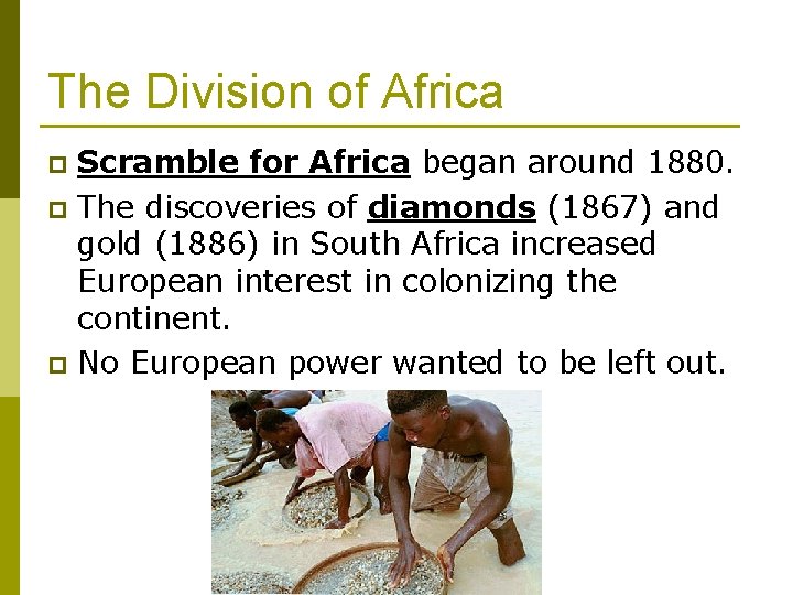 Scramble for Africa Chapter 11 Section 1 Main