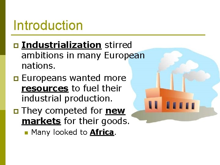 Scramble for Africa Chapter 11 Section 1 Main