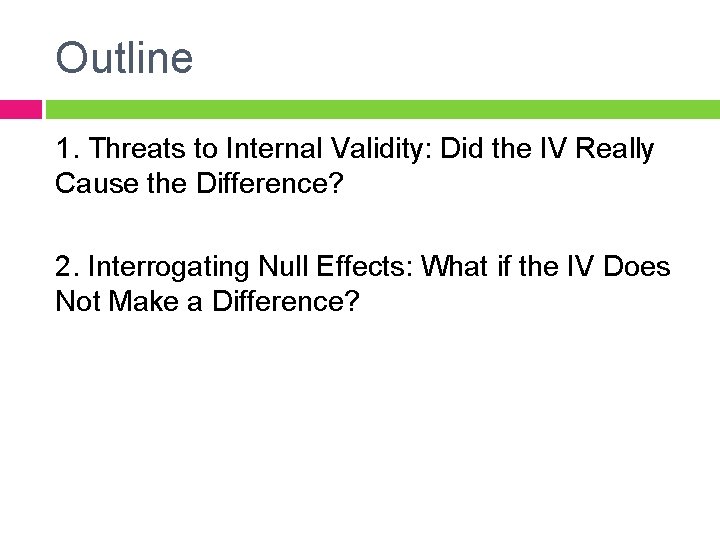 MORE ON EXPERIMENTS CONFOUNDING OBSCURING VARIABLES Chapter 11