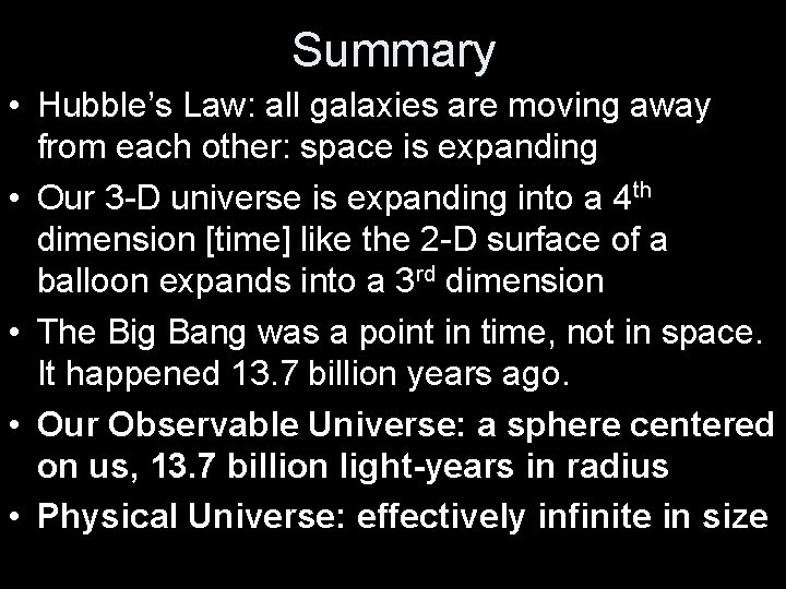 Teaching the Big Bang Pat Hall York University