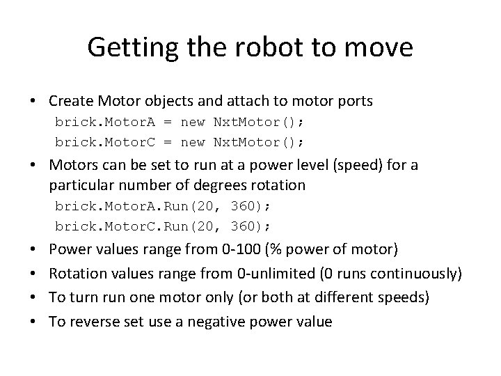 LEGO NXT Robot Programming Introduction to Programming a