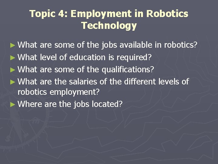 Robotics Webquest Mr Robbins Introduction to Autonomous Robotics