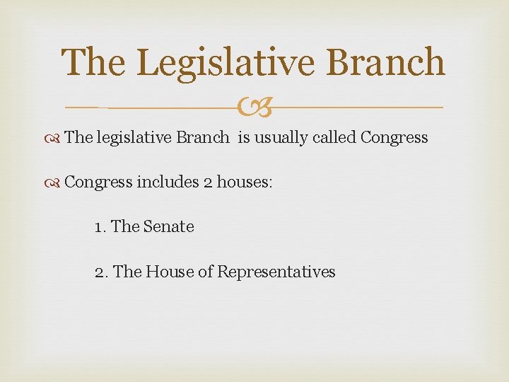 3 Branches of Government By Nicole George How