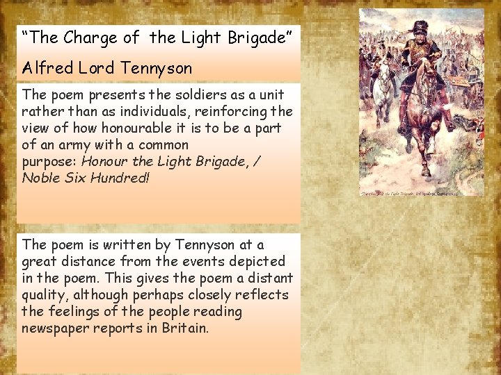 The Charge of the Light Brigade Alfred Lord