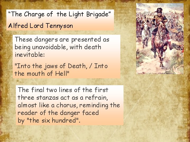 The Charge of the Light Brigade Alfred Lord