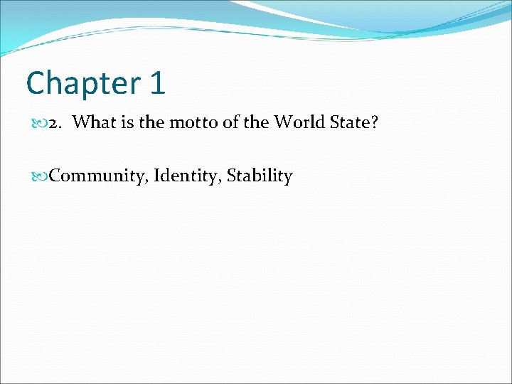 Brave New World Study Questions Chapters 1 3