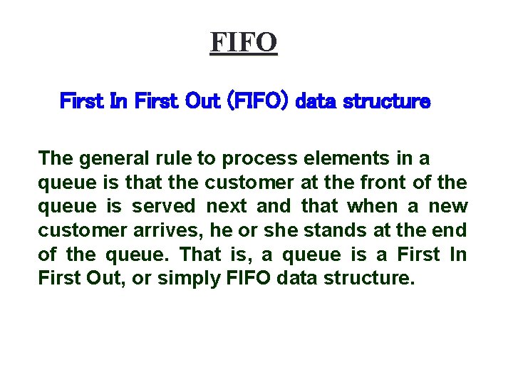 1 Queues Lecture 4 2 Lecture Objectives In