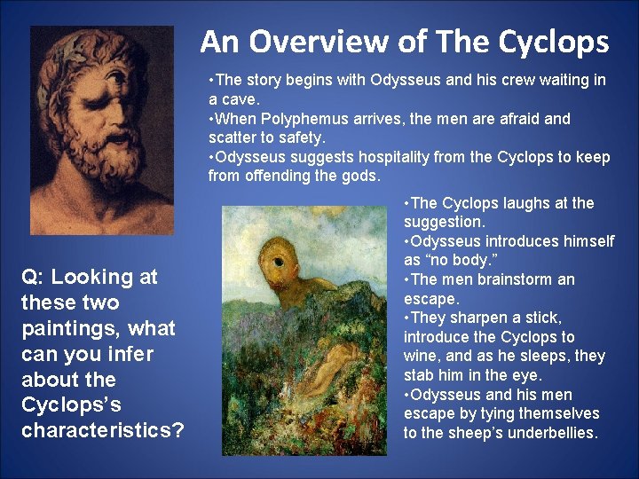 Introduction to Epic and Myth The Cyclops Big
