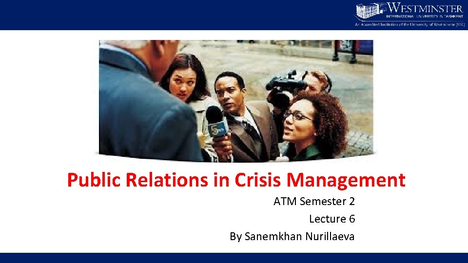 Public Relations in Crisis Management ATM Semester 2