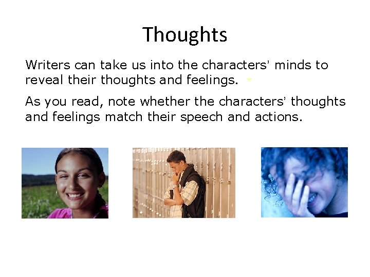 Creating Characters Creating characterstelling what human beings are