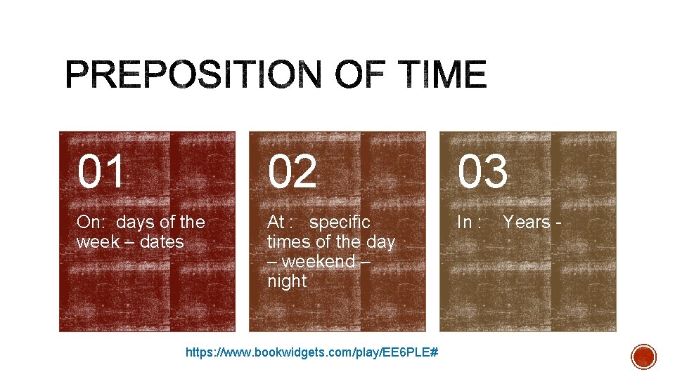 Studentproduced SAMPLE Grammar Presentation Modal verbs 3 Preposition
