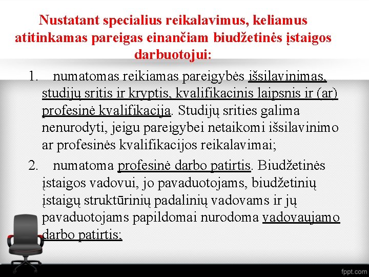 DARBO SANTYKI ADMINISTRAVIMAS STAIGOSE IR MONSE DARBO APMOKJIMO