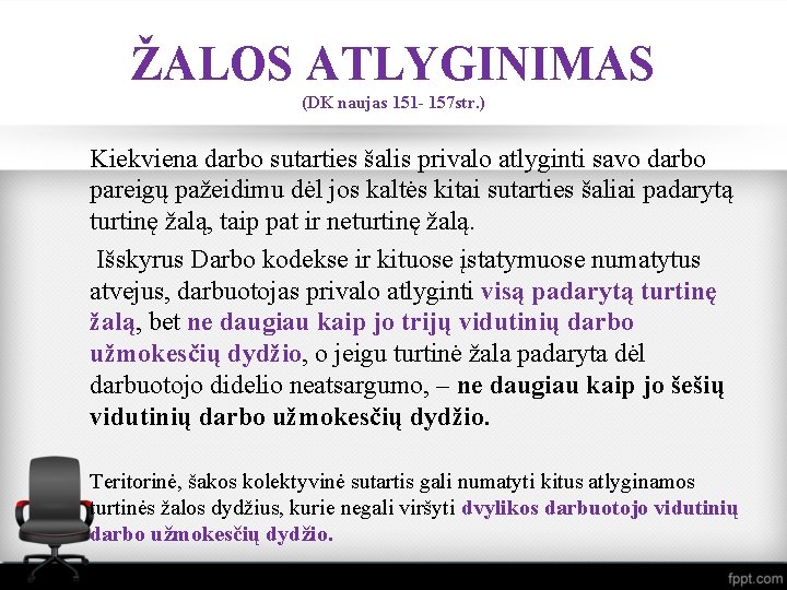 DARBO SANTYKI ADMINISTRAVIMAS STAIGOSE IR MONSE DARBO APMOKJIMO