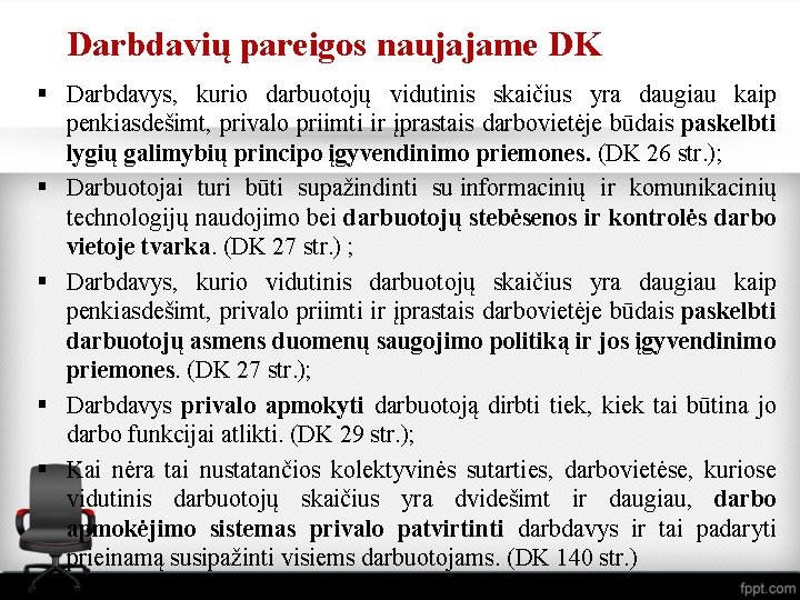 DARBO SANTYKI ADMINISTRAVIMAS STAIGOSE IR MONSE DARBO APMOKJIMO