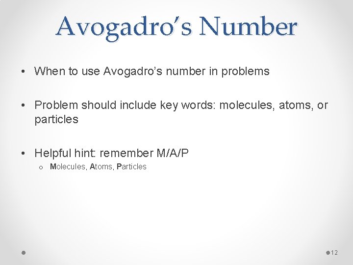 The Mole Section 5 3 Avogadros Number Amadeo