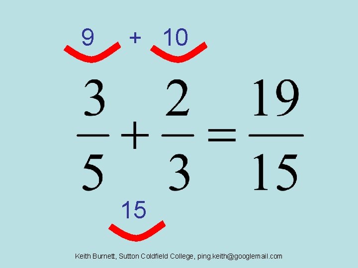 Adding and Subtracting Quick and Dirty Fractions Method