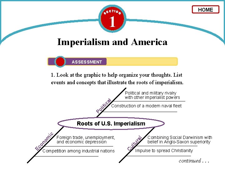 QUIT 18 America Claims an Empire CHAPTER OBJECTIVE