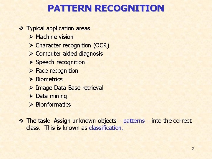Sergios Theodoridis Konstantinos Koutroumbas Version 2 1 PATTERN