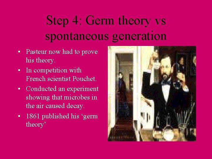 Louis Pasteur Germ Theory Beliefs about disease in