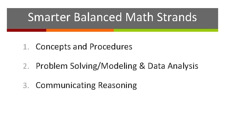 Smarter Balanced Scales Strands and Scores Megan Kim
