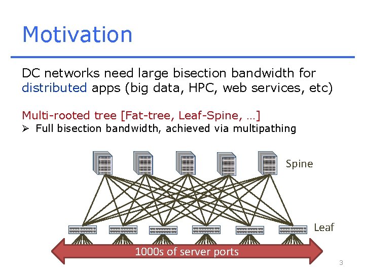 CONGA Distributed CongestionAware Load Balancing for Datacenters Mohammad