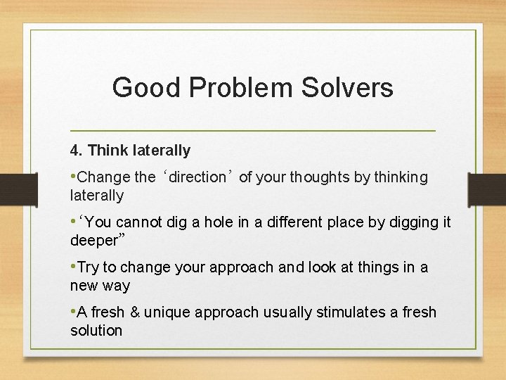 Problem Solving Session 1 Introduction In this session