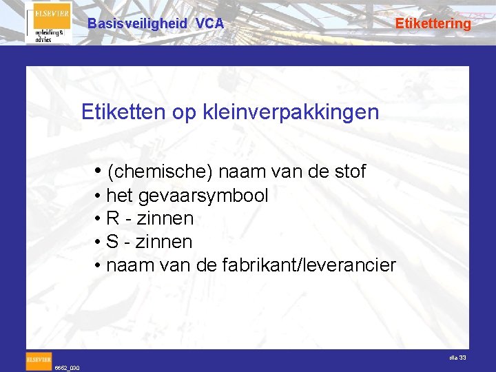 Basisveiligheid VCA Introductie Basisveiligheid VCA dia 1 6652030