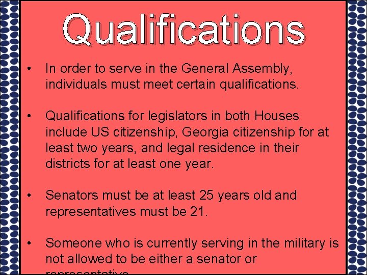 Georgias Government LEGISLATIVE BRANCH Presentation Graphic Organizers ...