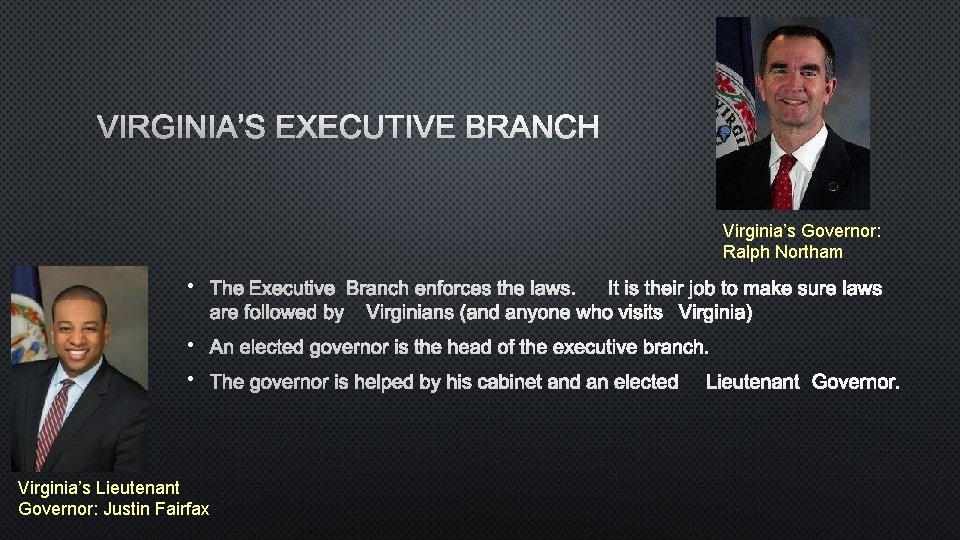 VIRGINIAS BRANCHES OF GOVERNMENT CAN YOU NAME THEM