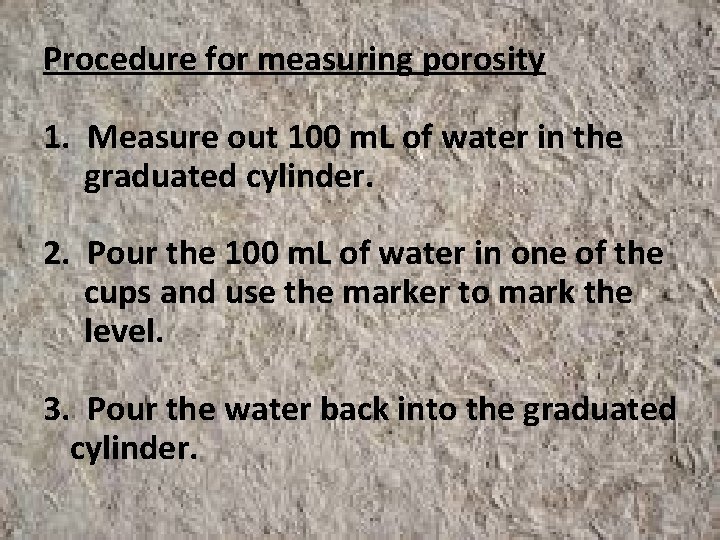 Porosity Permeability and Aquifers vocabulary word porosity the