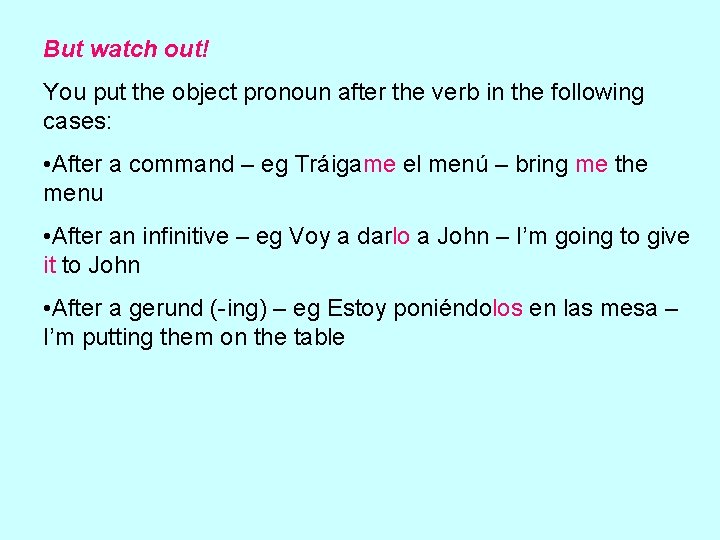 Los pronombres pronouns What is a pronoun A