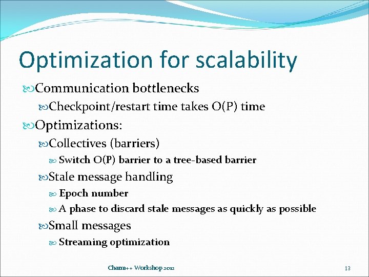 A Scalable Double Inmemory Checkpoint and Restart Scheme