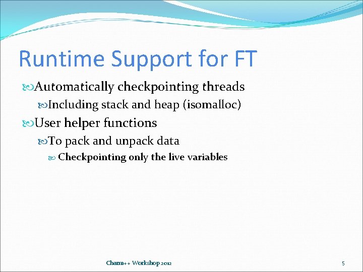 A Scalable Double Inmemory Checkpoint and Restart Scheme