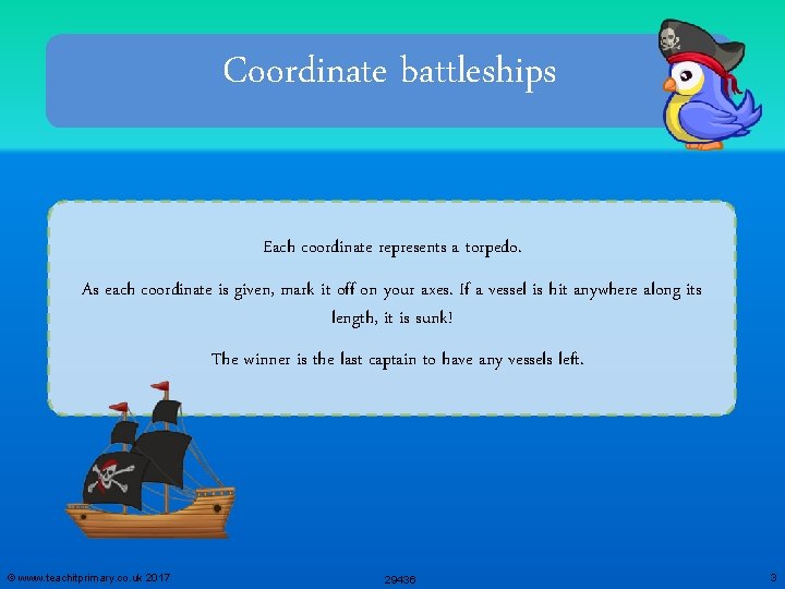 Coordinate battleships Draw x and y axes from