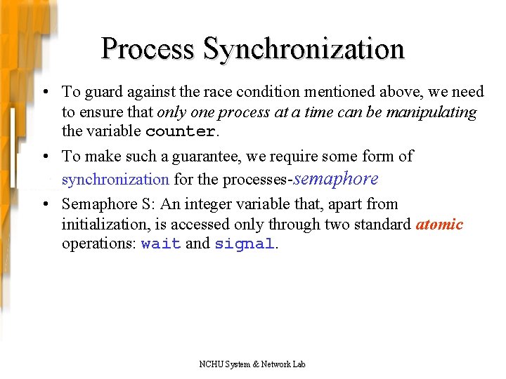 Lab 9 Semaphores Operating System Lab Nchu System
