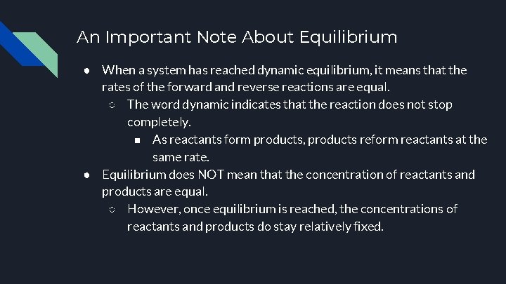 Unit 7 Equilibrium Prepared by Molly Turner College