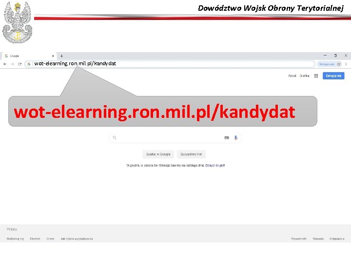 Dowdztwo Wojsk Obrony Terytorialnej PLATFORMA ZDALNEGO KSZTACENIA WOT