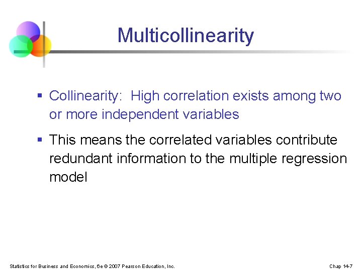 Statistics for Business and Economics 6 th Edition
