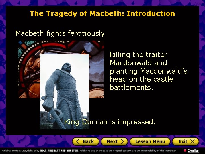 The Tragedy of Macbeth William Shakespeare Menu Introduction