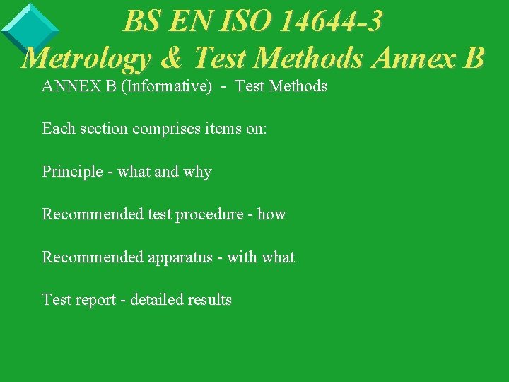BS EN ISO 14644 3 Cleanrooms associated controlled