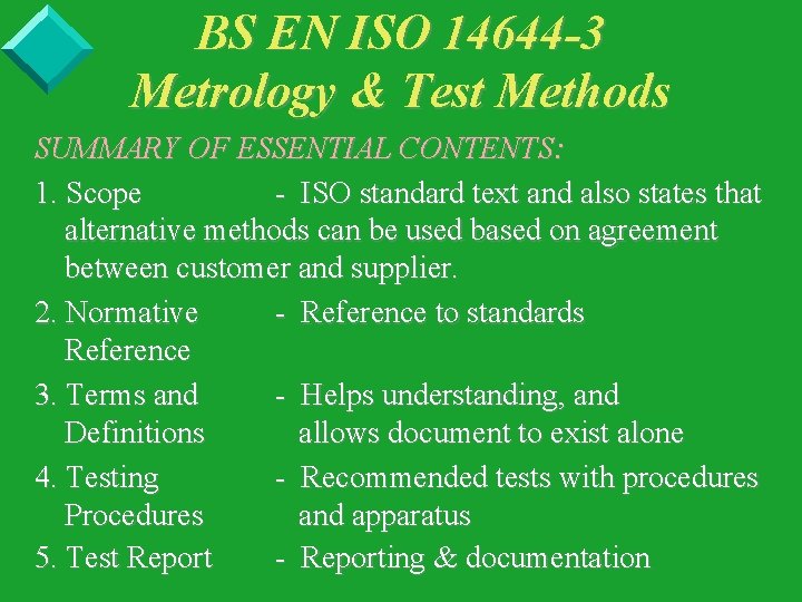 BS EN ISO 14644 3 Cleanrooms associated controlled