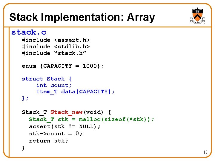 Abstract Data Types ADTs Professor Jennifer Rexford COS