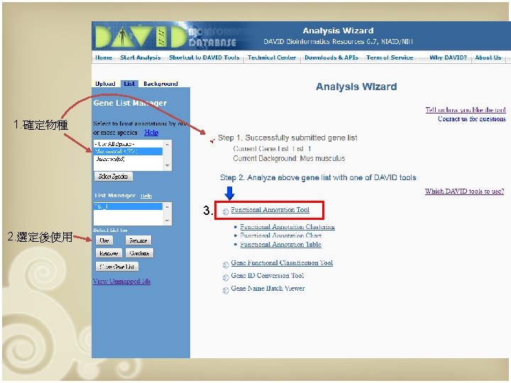 Database For Annotation Visualization And Integrated Discovery David