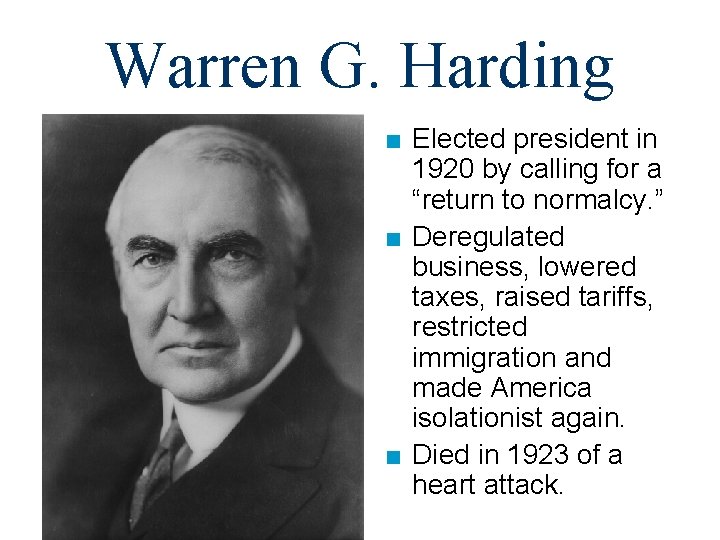 Essential Question To what extent did Republican dominance