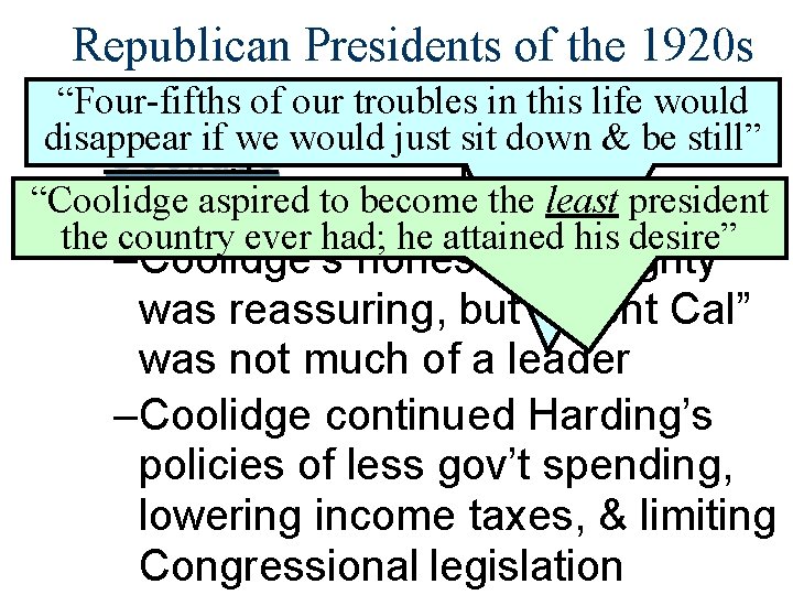 Essential Question To what extent did Republican dominance